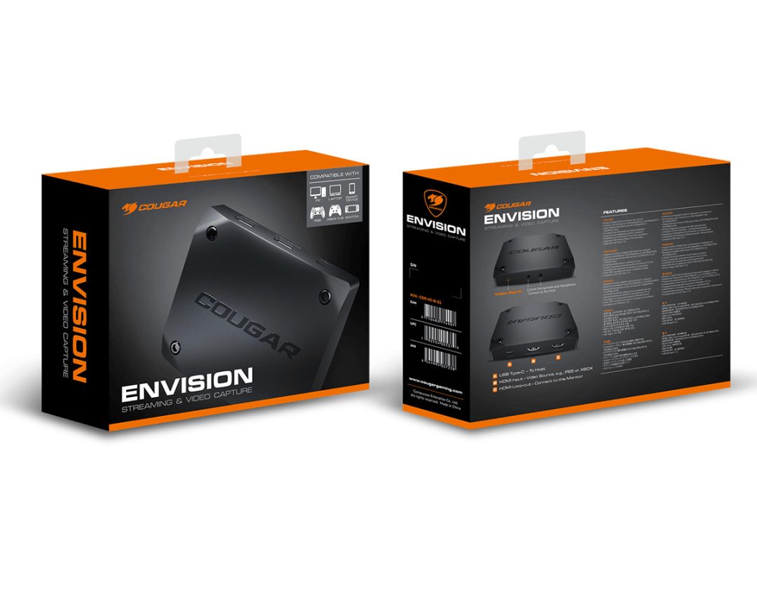 Cougar Envision 4K Video Capture Device – Cougar Gaming